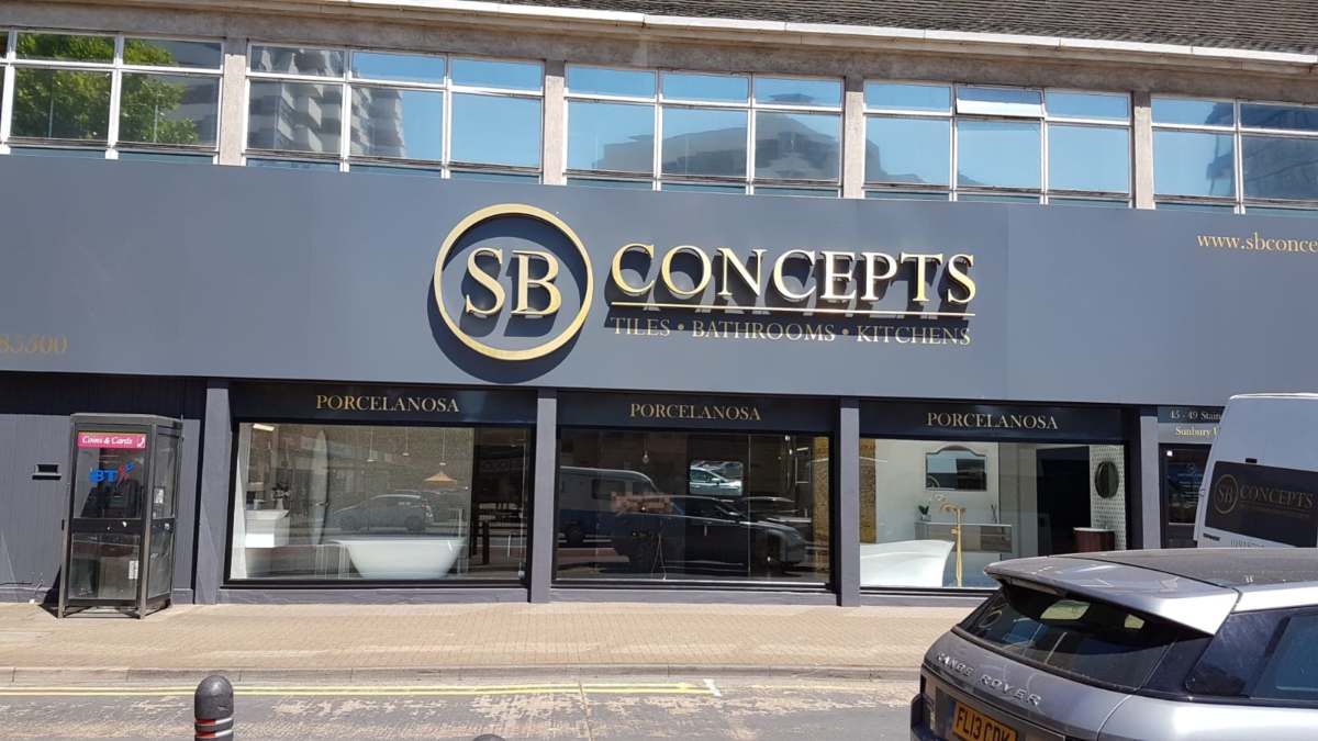 Large Retail Facia Shop Sign, Sunbury Concepts - Sign Media